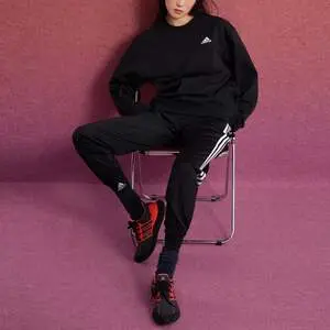 Adidas 3s Pants Stripe Lacing Bundle Feet Training Sports Pants - Black