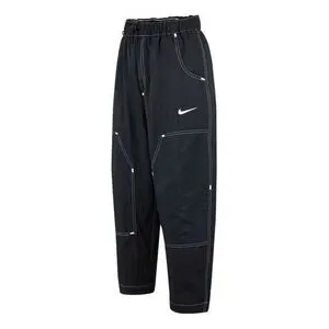 Nike Ss22 Logo Embroidered Casual Woven Long Pants - Default Color