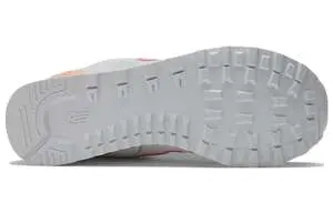 NEW BALANCE 574 Nimbus Cloud Peach Glaze Sneakers - Gray/pink/orange