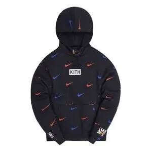 Kith X Nike New York Knicks Aop Hoodie - Black