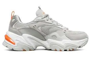 Sketchers Stamina V2 Athletic Sneakers - Grey/orange/white