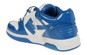 Off-White Out Of Office" Low-top Patent Sneaker - Blue/white