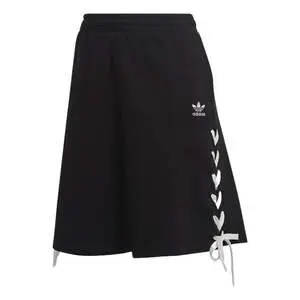 Adidas Trefoil Side Striped Elastic Waist Loose Shorts