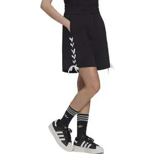 Adidas Trefoil Side Striped Elastic Waist Loose Shorts