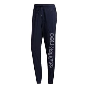 Adidas Neo M Ss Tp 2 Alphabet Logo Printing Sports Pants - Blue