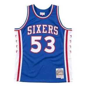 Mitchell & Ness Nba Darryl Dawkins Philadelphia 76ers 1976/77 Swingman Jersey - Blue/red/white
