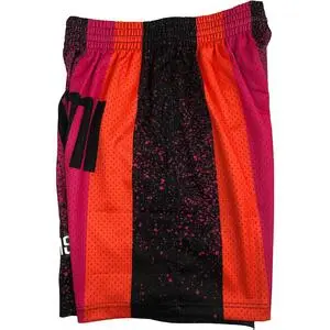 Mitchell & Ness X Nba Miami Heat Spray Paint Swingman Shorts