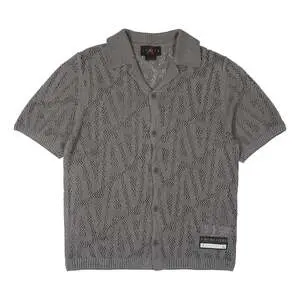 JORDAN X A Ma Maniere Short Sleeve Knit Shirt - Flat Pewter