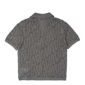 JORDAN X A Ma Maniere Short Sleeve Knit Shirt - Flat Pewter