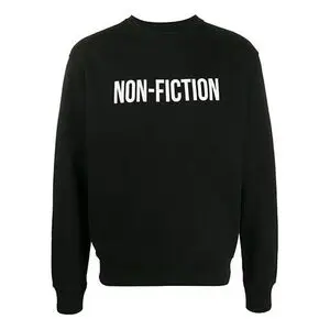 Off-White Non-fiction" Printed Pullover - Black