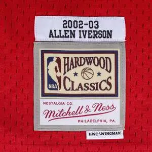Mitchell & Ness X Nba Philadelphia 76ers 2002-03 Swingman Jersey 'allen Iverson - Red/white