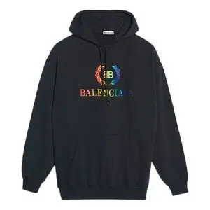 Balenciaga Embroidered Logo Hoodie