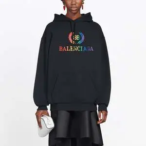 Balenciaga Embroidered Logo Hoodie