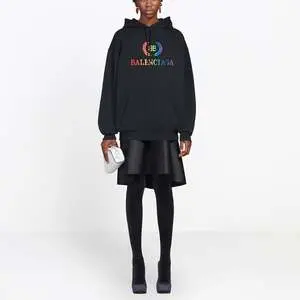 Balenciaga Embroidered Logo Hoodie