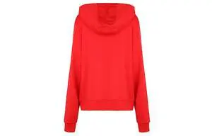 Burberry Alphabet Print Zip Hoodie - Red
