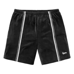 Supreme Supreme SS18 Velour Warm Up Short Black/white