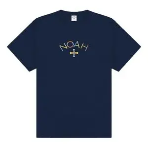 NOAH Embroidered Core Logo T-shirt - Navy