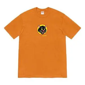 Supreme Supreme Black Cat Tee Orange