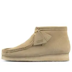 Clarks Wallabee Suede Ankle Boots - Beige