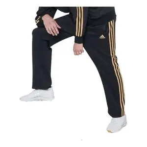 Adidas Originals 3-stripes Pants Asia Sizing 'black Gold - Black/gold