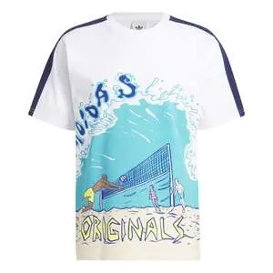 Adidas Beach Sports Art Tee - White