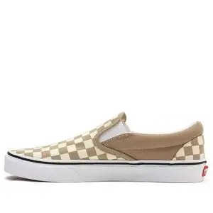 VANS Classic Slip-on Checkerboard Sneakers - Brown
