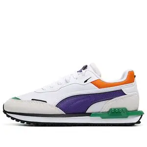 PUMA City Rider Low Top Sneakers - Gray-white