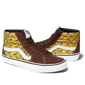 VANS Supreme X Sk8-hi Pro "diamond Plate" Sneakers - Brown