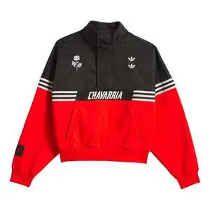 Adidas X Willy Chavarria Half Zip 'black Red - Black/red
