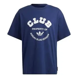 Adidas Blue Version Club T-shirt 'blue White - Blue/white