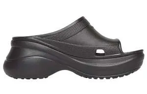 Balenciaga X Crocs Pool Slide Sandals - Black