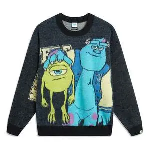 LI-NING X Disney Monster University Pullover Sweater - Black/multi-color
