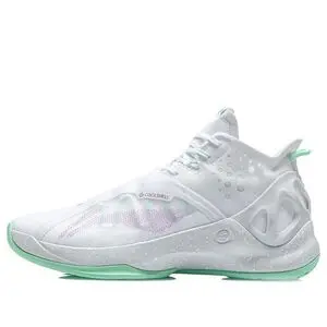LI-NING Cushion Comfort Basketball Shoes - White/green