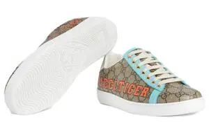 Gucci Ace Gg Supreme Tiger Print Sneakers