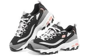 Sketchers D'lites 1.0 Athletic Sneakers - Black/white/gray