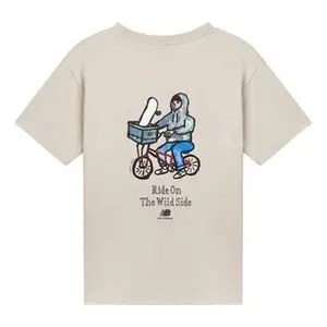 NEW BALANCE New Balance Graphic Print T-Shirt Beige/blue