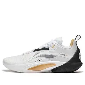 LI-NING Speed Athletic Sneakers - White/gold/black