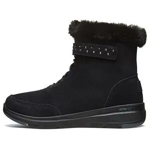 Sketchers Winter Boots With Fur Trim And Studded Detail