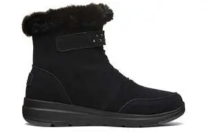 Sketchers Winter Boots With Fur Trim And Studded Detail