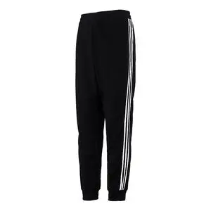 Adidas Side Stripe Training Sports Bundle Feet Long Pants - Black