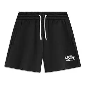 LI-NING Graphic Loose Fit Shorts - Black/white