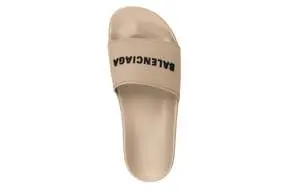 Balenciaga Pool Slides - Beige/black