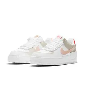 Nike Force 1 Low Shadow Sneakers - White/pink