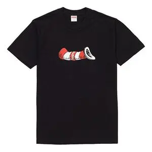 Supreme Fw18 Cat In The Hat Tee Short Sleeve - Black