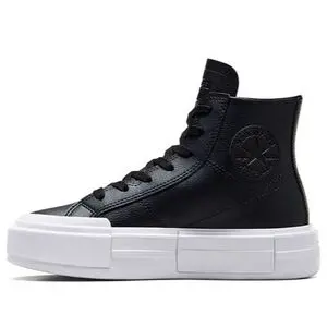 CONVERSE Chuck Taylor All Star Cruise Hi Platform Trainers In Leather - Black
