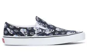 VANS Classic Slip-on "flash Skull" Sneakers - Black
