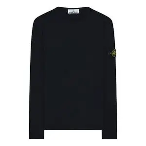 Stone Island STONE ISLAND Garment Dyed Crew Lightweight Sweatshirt Black