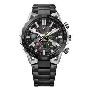 Casio Edifice Stainless Steel Strap Watch - Black