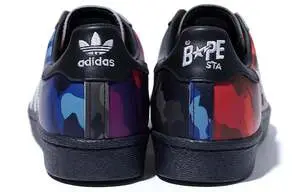 Adidas X Bape Superstar Mixed Camo Sneakers