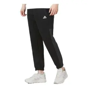 Adidas Casual Logo Solid Color Lacing Sports Pants/trousers/joggers Black - Multi-color